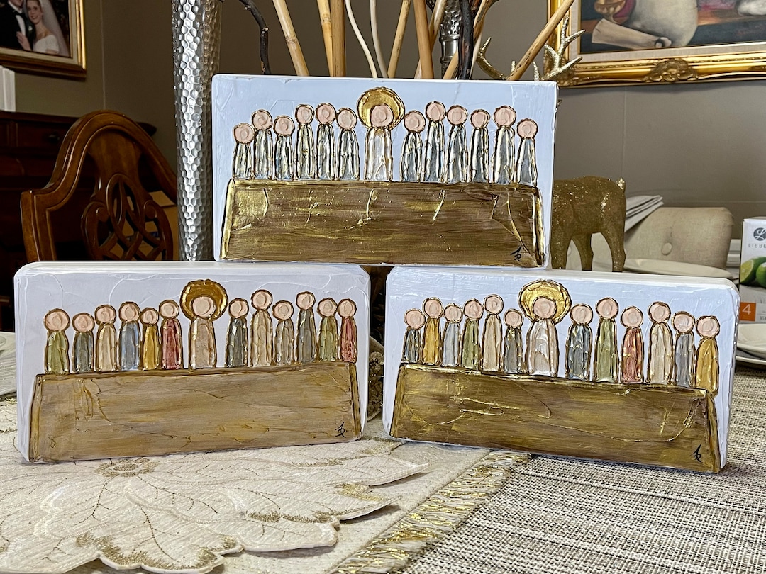 Lord’s Supper Painting Art Jesus and the Disciples Inspirational Art ...