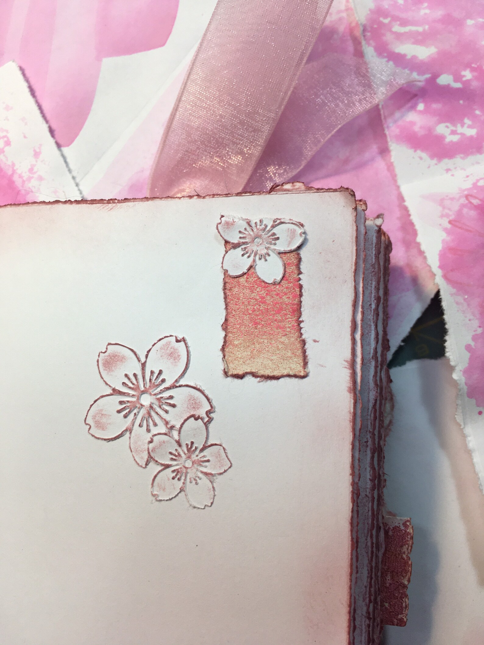 Handmade Journal, petals of Sakura, No. 1, Spell of Sakura Series 2020 ...
