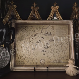 DIGITAL PRINT: Map of Sleepy Hollow 8x10 Downloadable Printable Digital ...