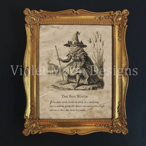 DIGITAL PRINT: the Bog Witch 8x10 Downloadable Printable Cottagecore ...