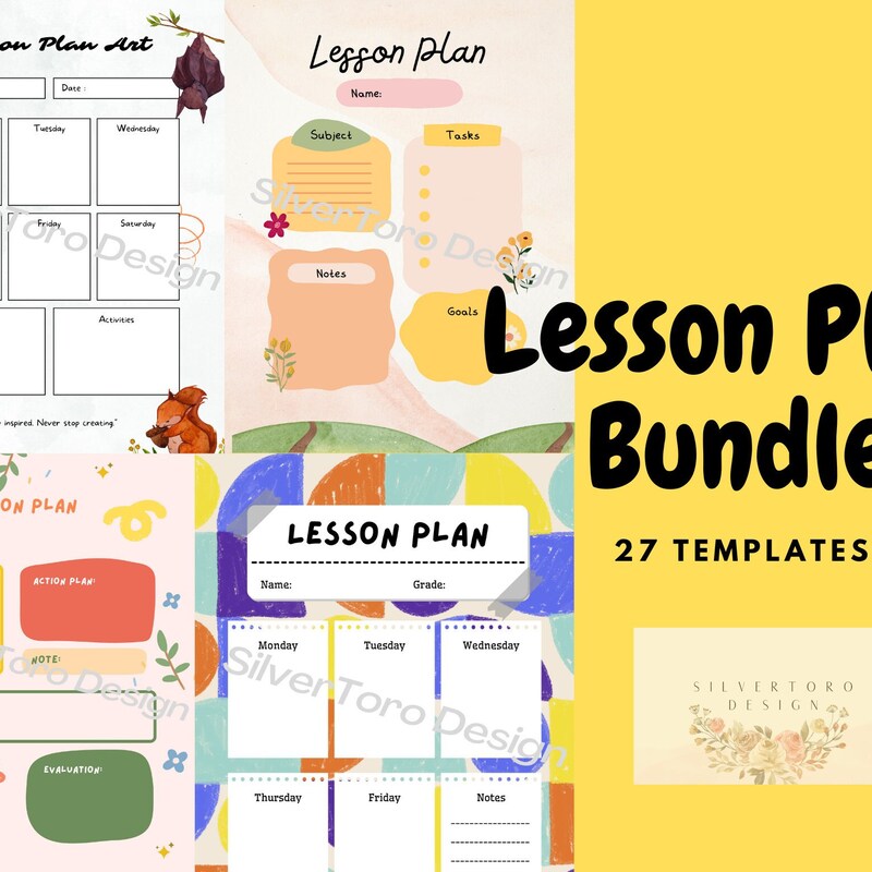 Lessonplan Template - Etsy