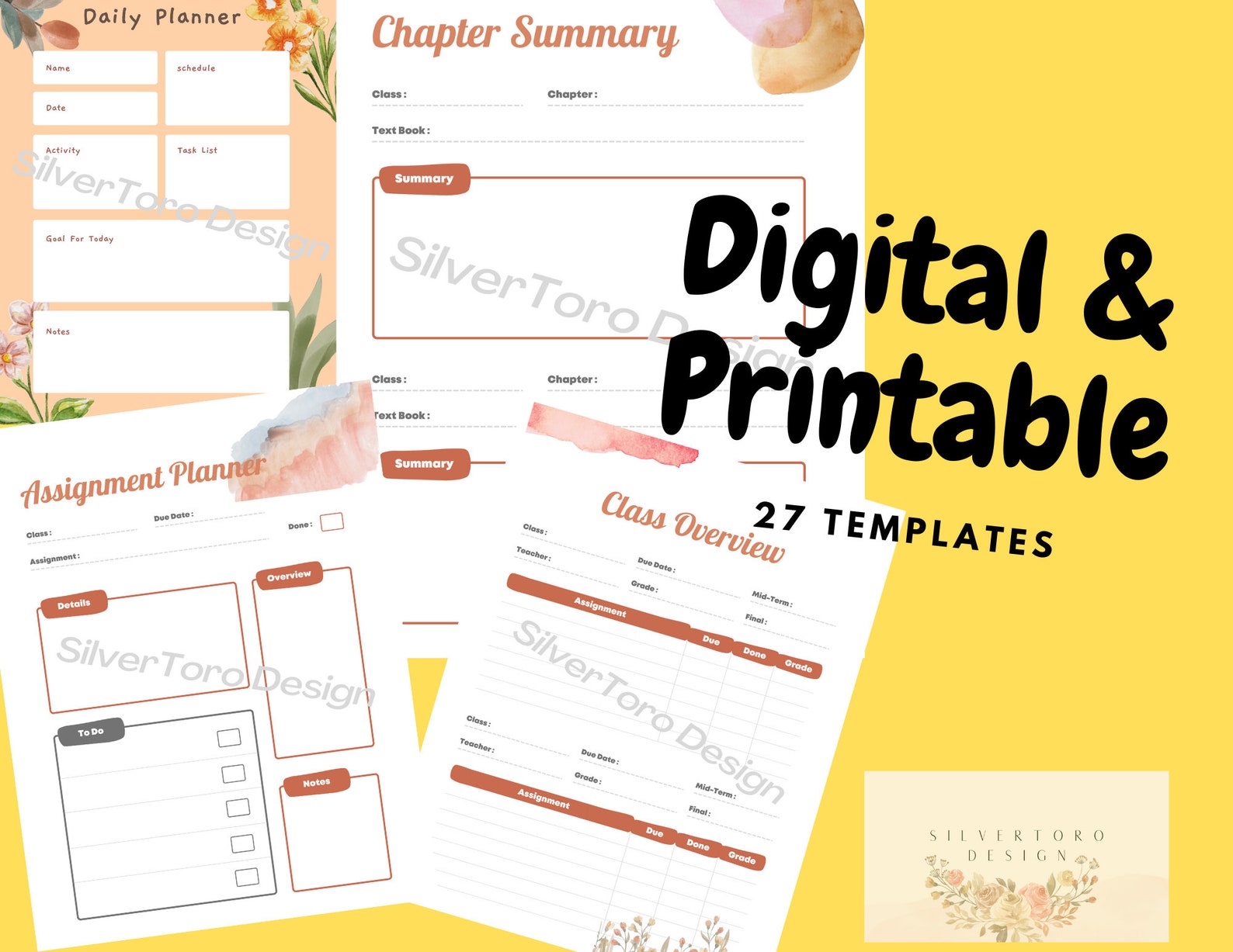 Digital Lesson Plan Template, Printable Lesson Plan, Weekly, Daily ...