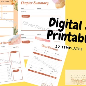 Digital Lesson Plan Template, Printable Lesson Plan, Weekly, Daily ...