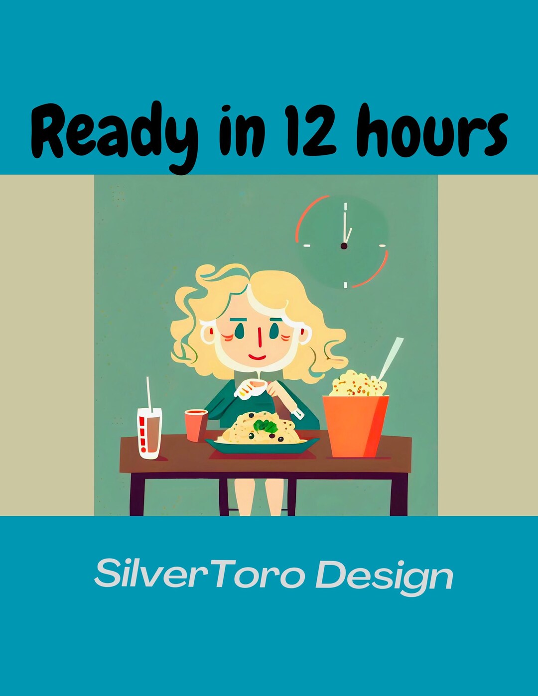 Customized Lunch Break Sign, Illustration Style, Use Your Own Avatar ...