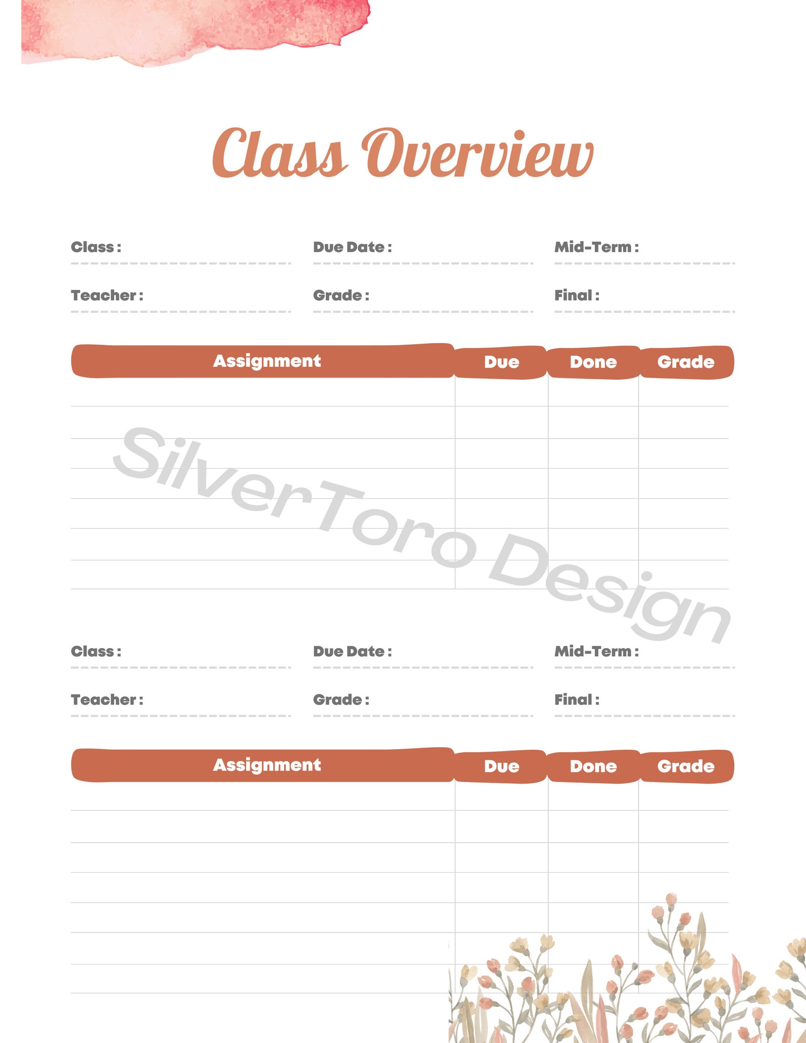 Digital Lesson Plan Template, Printable Lesson Plan, Weekly, Daily ...