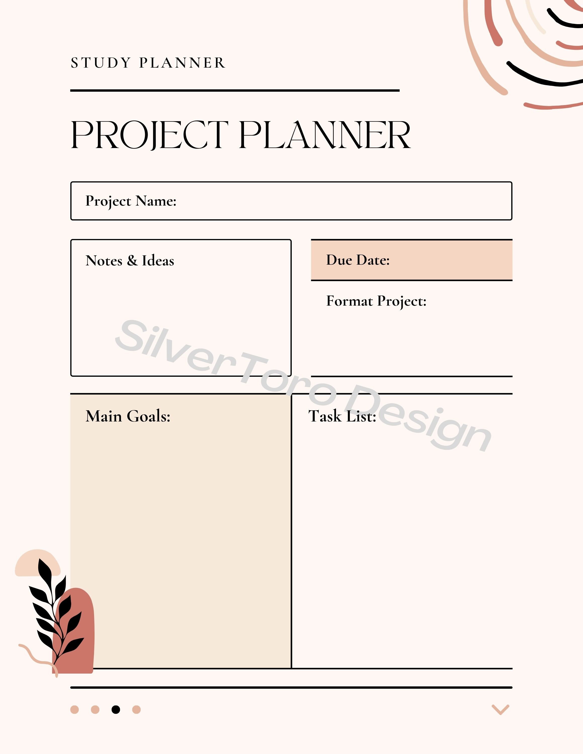 Modern Digital Lesson Plan Template, Printable Weekly, Daily Planners ...