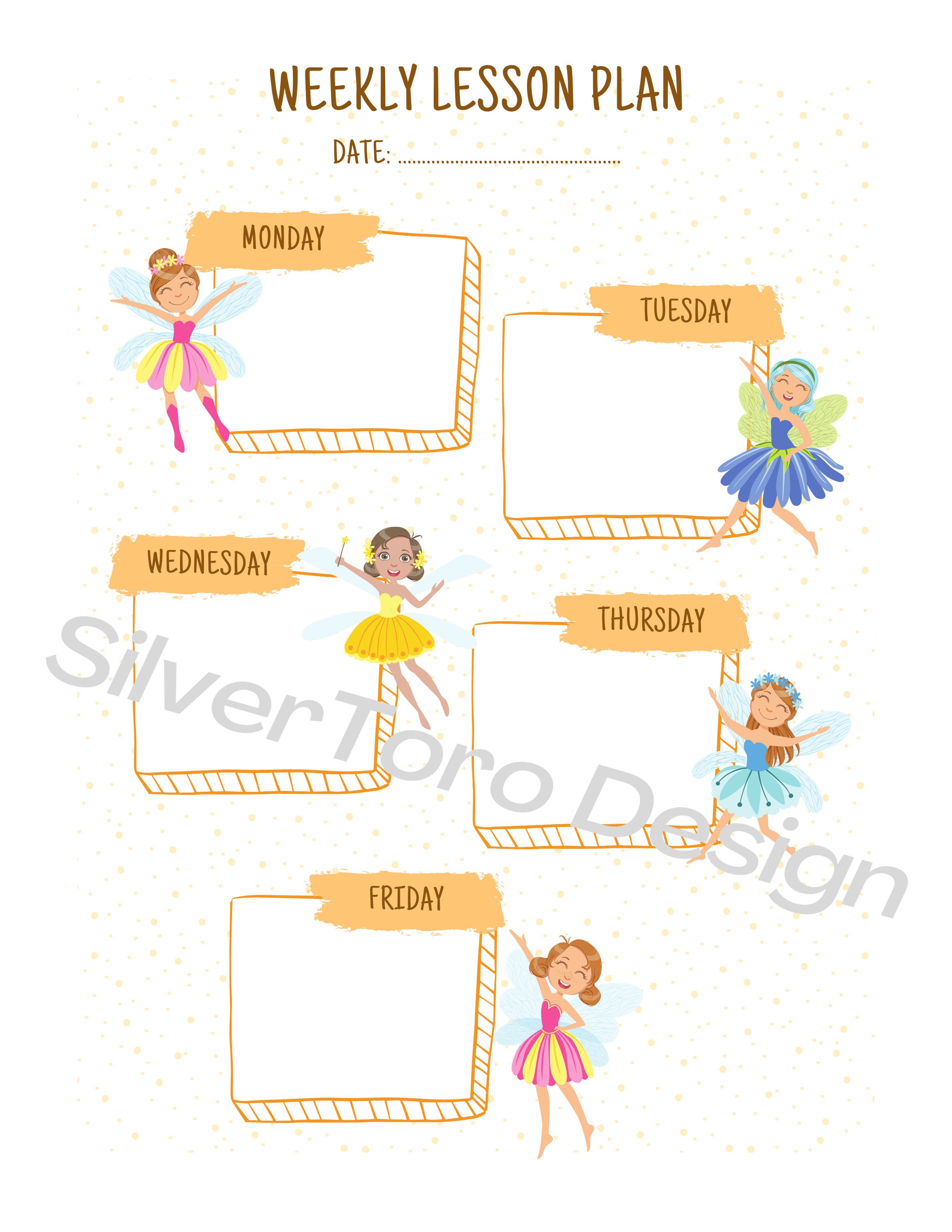 Digital Lesson Plan Template, Printable Lesson Plan, Weekly, Daily ...