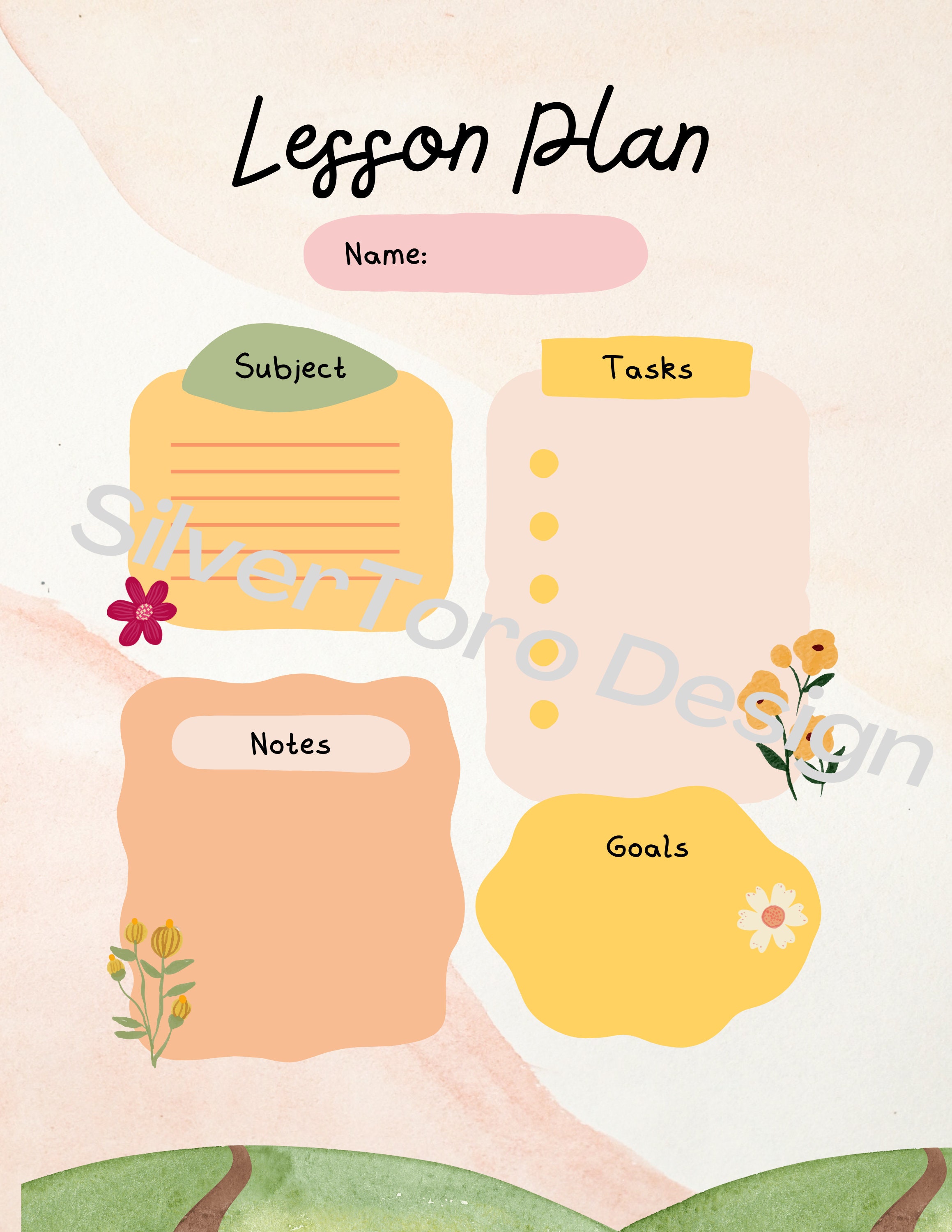 Digital Lesson Plan Template, Printable Lesson Plan, Weekly, Daily ...