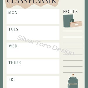 Modern Digital Lesson Plan Template, Printable Weekly, Daily Planners ...