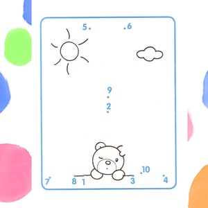 Dot to Dot Exercise Book Number 1-10 for Toddler | 34 PAGES | Printable ...