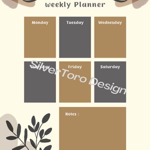 Modern Digital Lesson Plan Template, Printable Weekly, Daily Planners ...