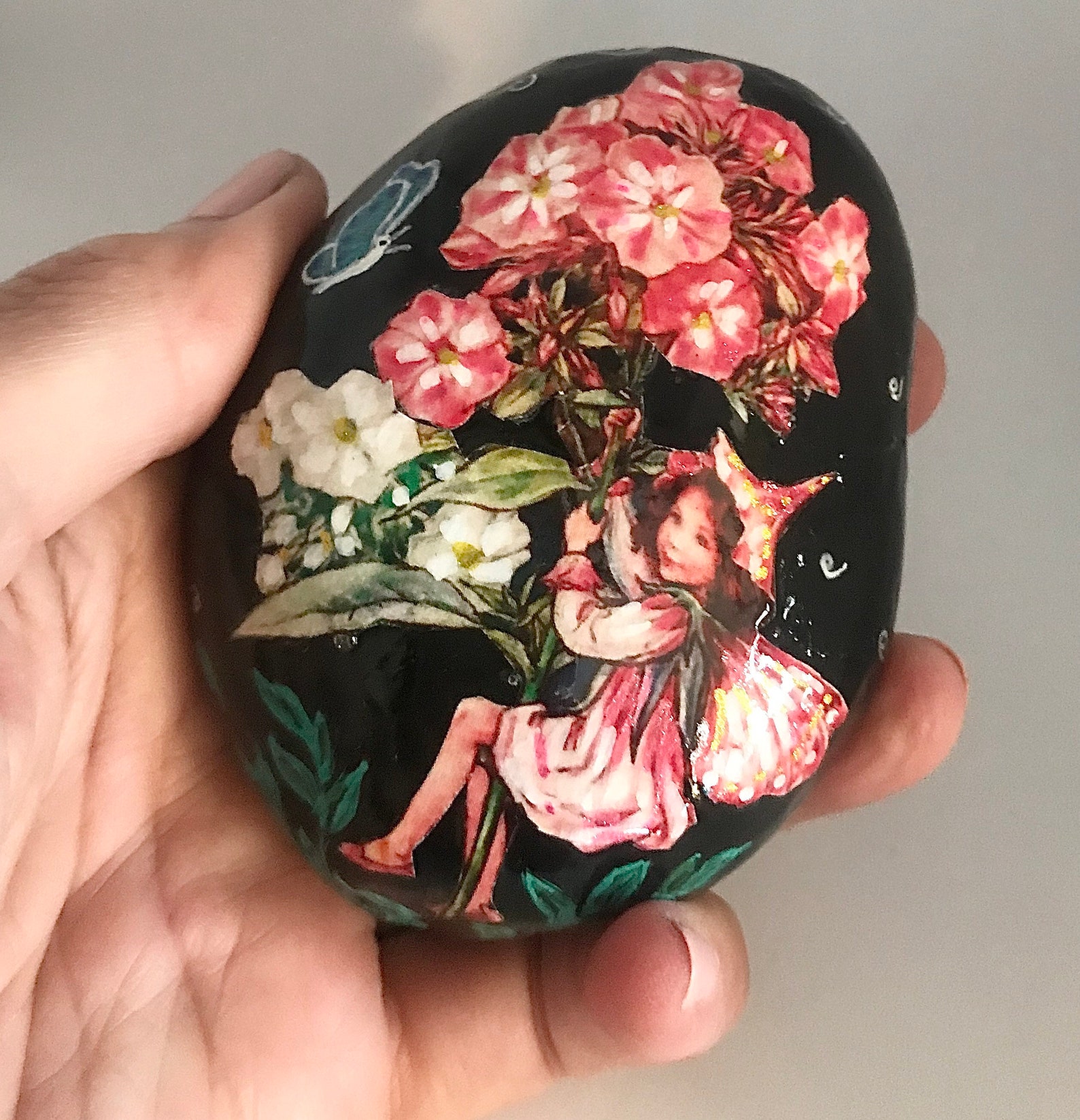 Hand Painted Rocks Fairy Art Rock Fairy Garden Rock Fairies | Etsy