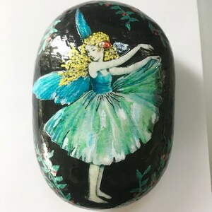 Fairy Art Rock Hand Painted Rocks Fairy Art Rock Fairy Garden | Etsy