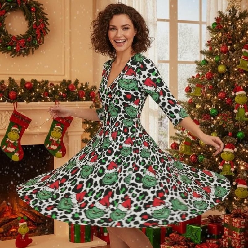 Leopard Print Dress Women - Etsy