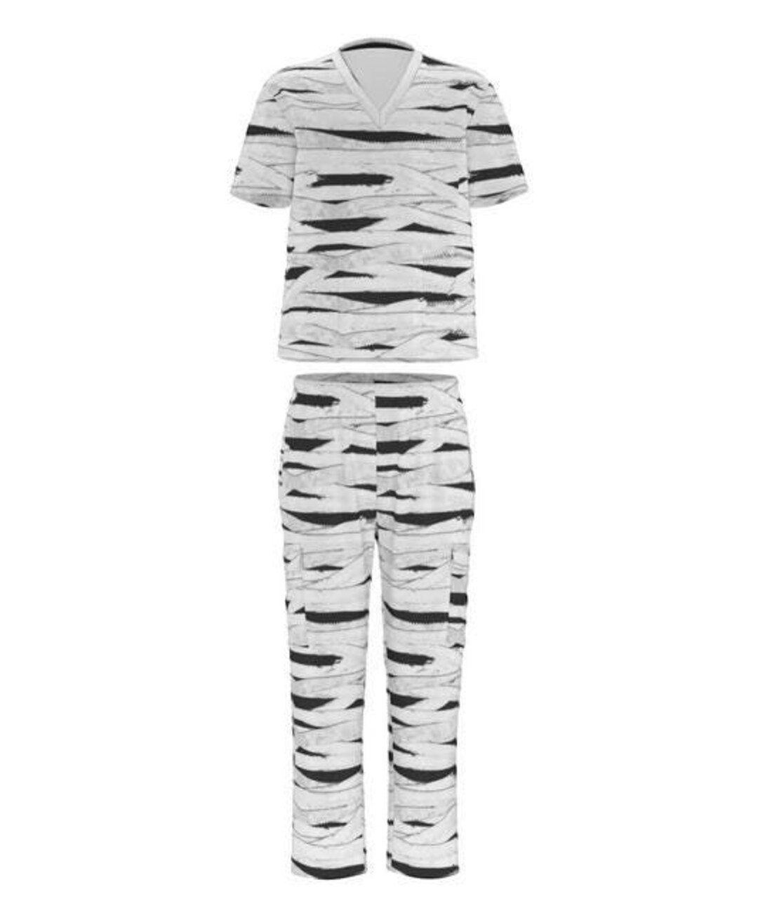 Halloween Mummy Costume Scrub Set With Pockets - Etsy