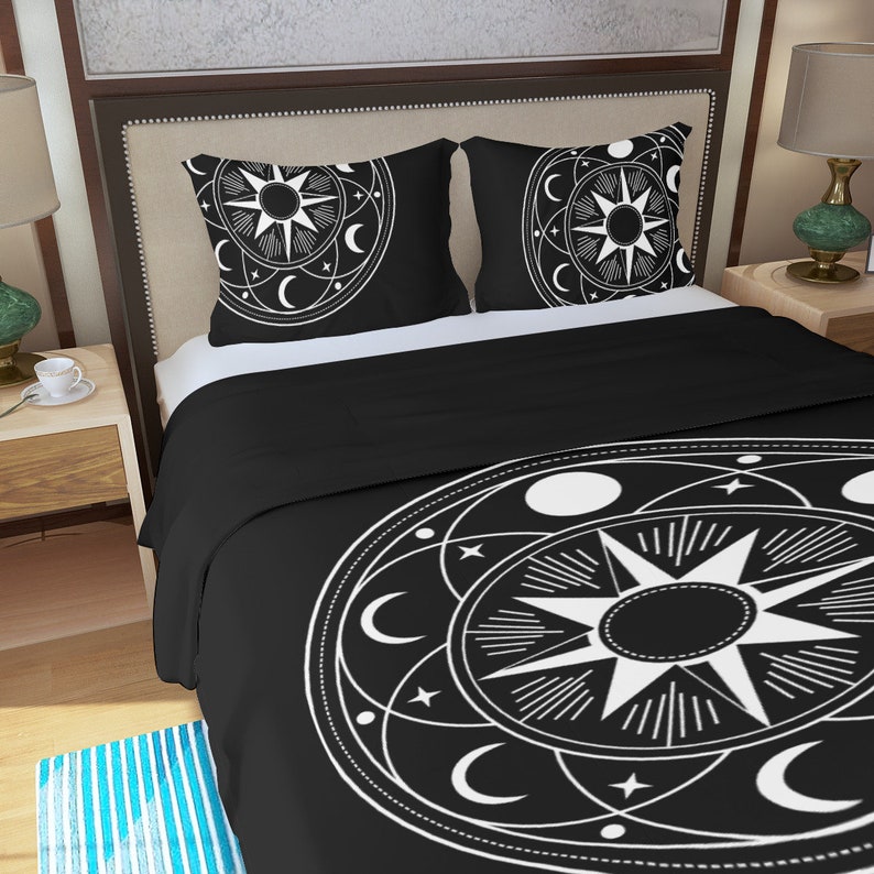 3 Pc Sun & Moon Duvet Cover Set - Etsy