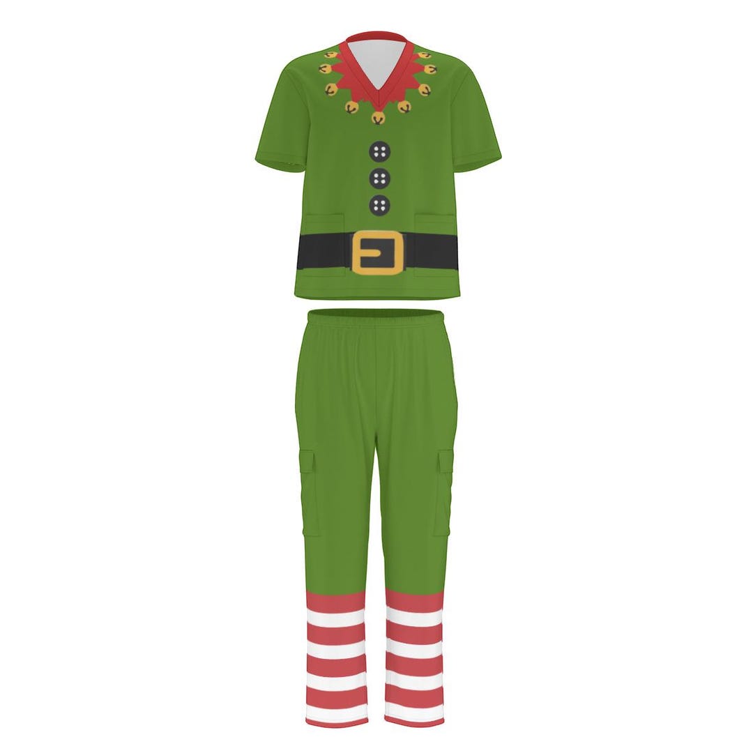 Elf Christmas Costume Scrubs Set - Etsy