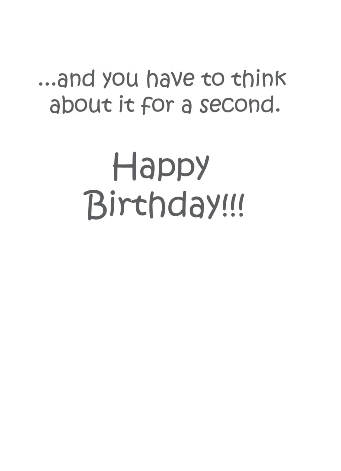 Awkward Happy Birthday Card