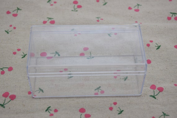 2 Rectangle Clear Plastic Boxtransparent Acrylic Box With | Etsy