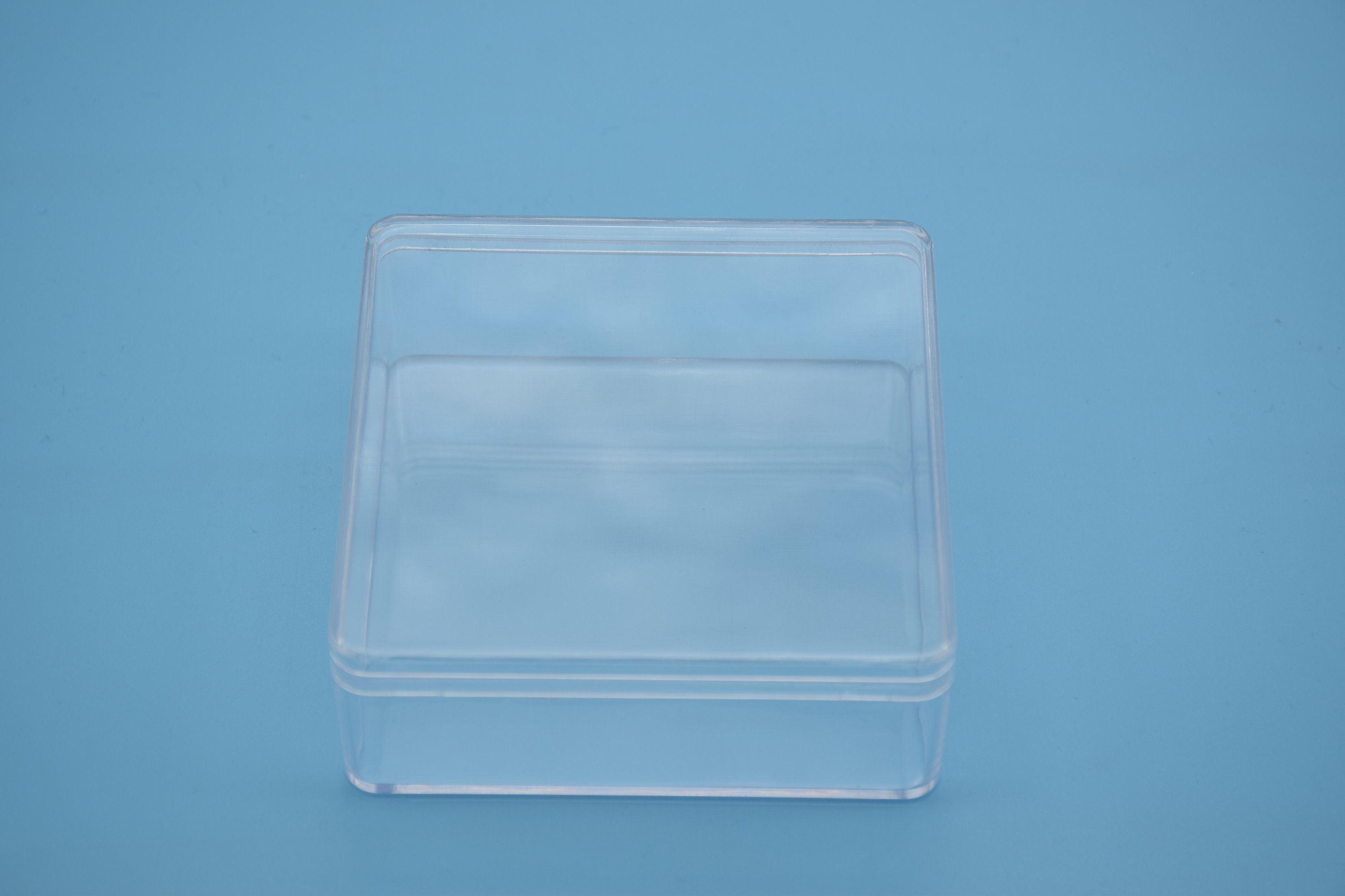 2 Square Clear Plastic Boxtransparent Acrylic Box With - Etsy