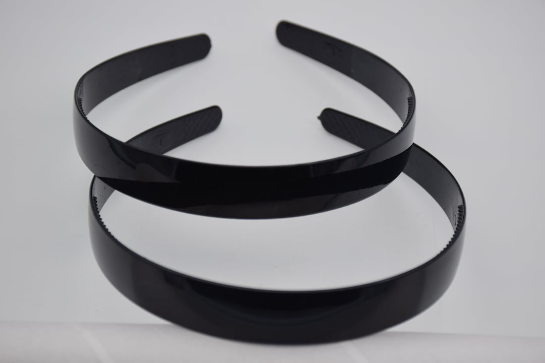 10 Black Plastic Headband,plastic Hair Band,plastic Hair Accessories ...