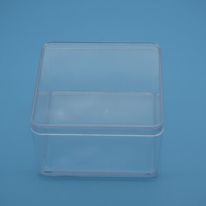 1 Square Clear Plastic Box,transparent Ps Box With Lid,clear Box ...