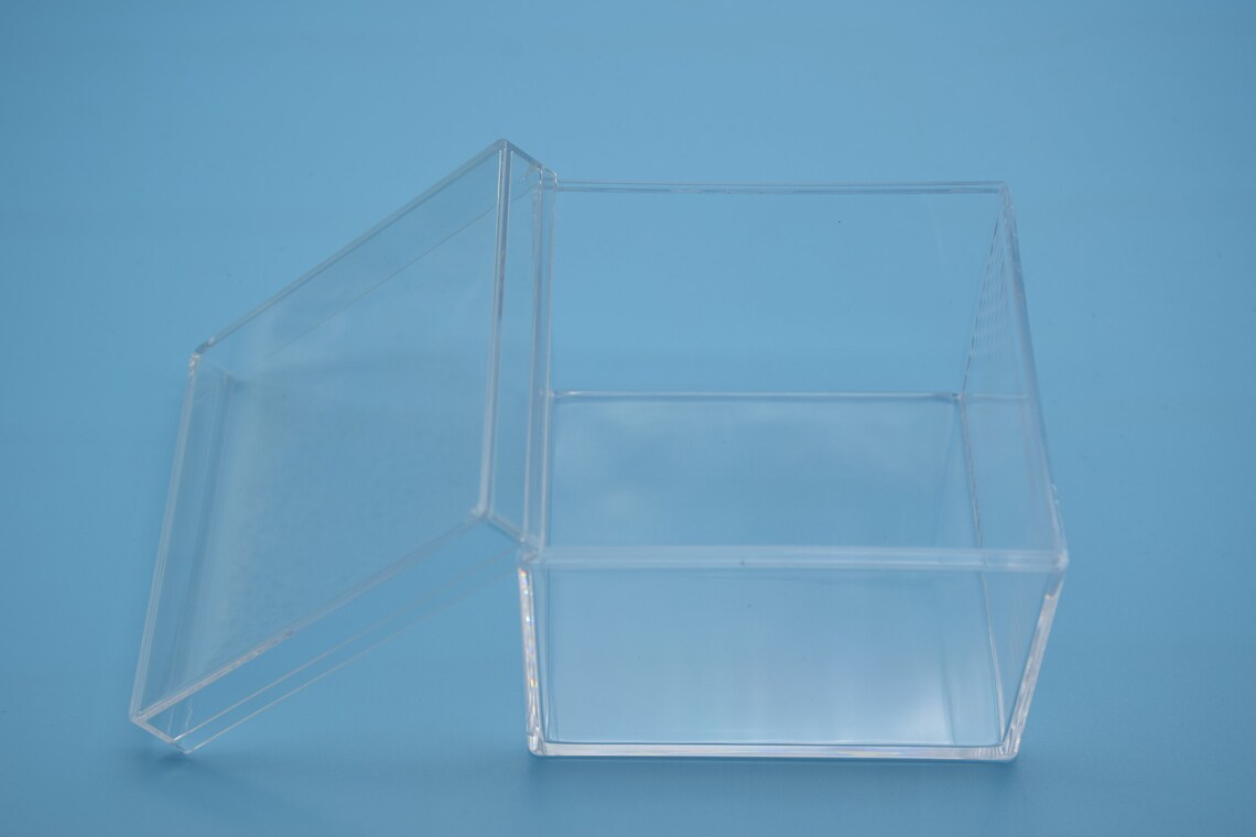 1 Square Clear Plastic Boxtransparent Ps Box With Lidclear - Etsy