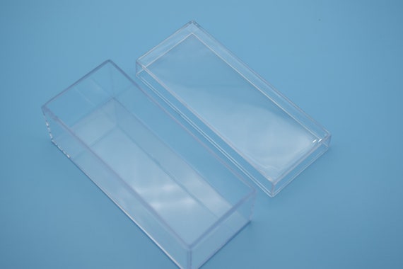 2 Rectangle Clear Plastic Boxtransparent Acrylic Box With | Etsy