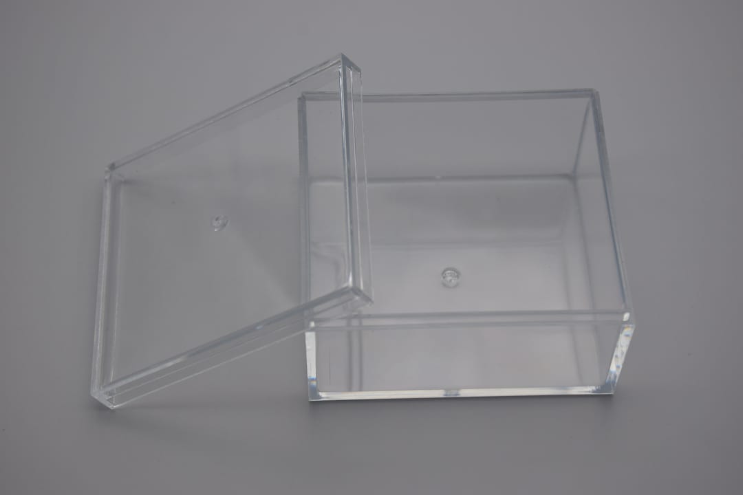 2 Rectangle Clear Plastic Box,transparent Ps Box With Lid,clear Box ...
