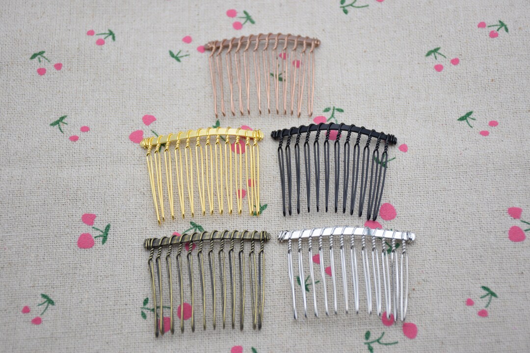 12pieces Metal Hair Combs,wire Combs,wedding Bridal Combs,hair ...