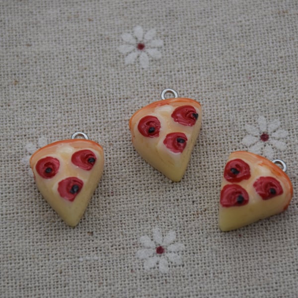 Pizza Charm - Etsy