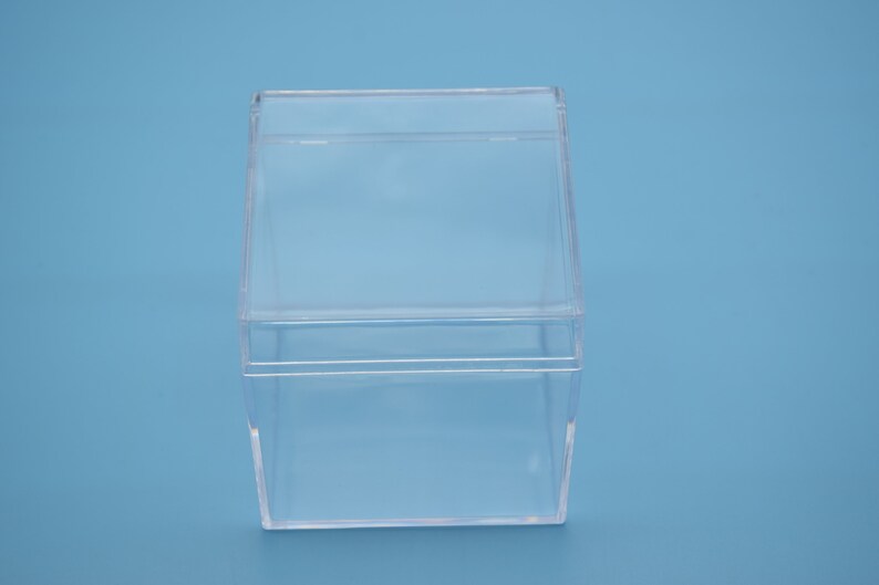 2 Square Clear Plastic Boxtransparent Ps Box With Lidclear - Etsy