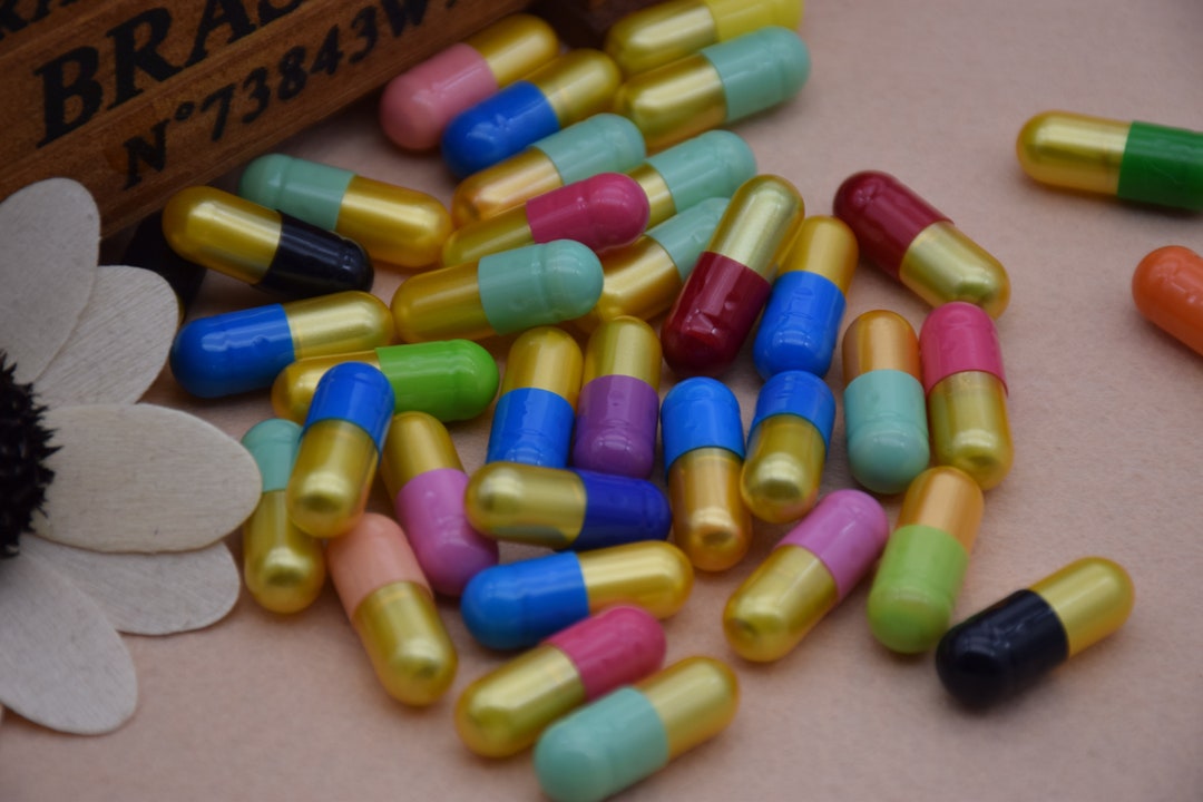 100 Kawaii Pill Capsule,wish Faux Pill,secrect Message Note in Pill ...