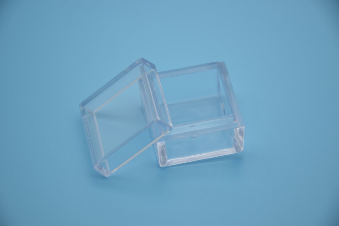 12 Square Clear Plastic Box,transparent Ps Box With Lid,clear Box ...