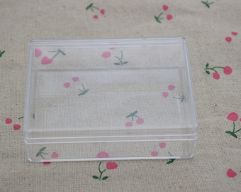 4 Rectangle Clear Plastic Boxtransparent Acrylic Box With - Etsy