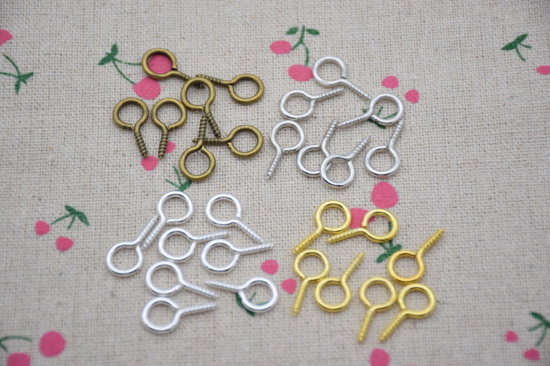 200 Metal Screw Eyes,screw Eye Pins,screw Eye Hook Bails,eye Hook Screw ...