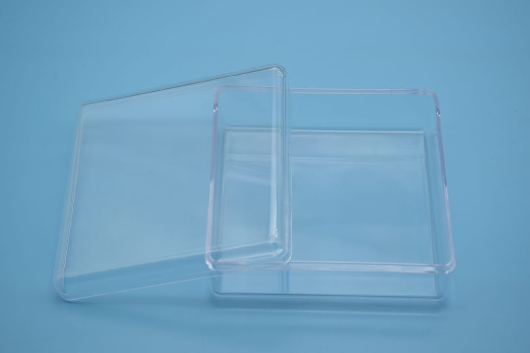 2 Square Clear Plastic Box,transparent Ps Box With Lid,clear Box ...