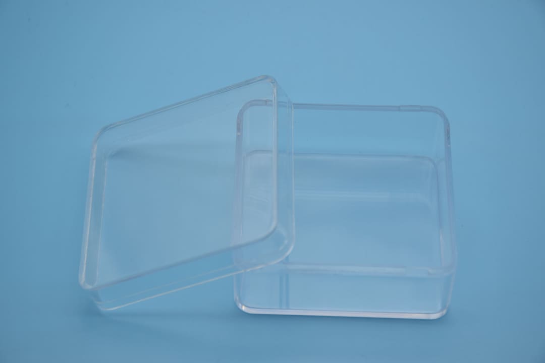 2 Square Clear Plastic Box,transparent Ps Box With Lid,clear Box ...