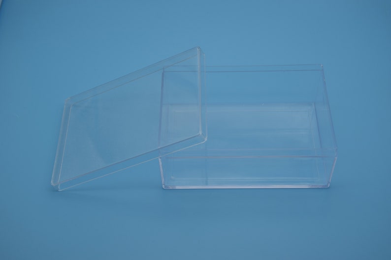 2 Rectangle Clear Plastic Boxtransparent Ps Box With - Etsy