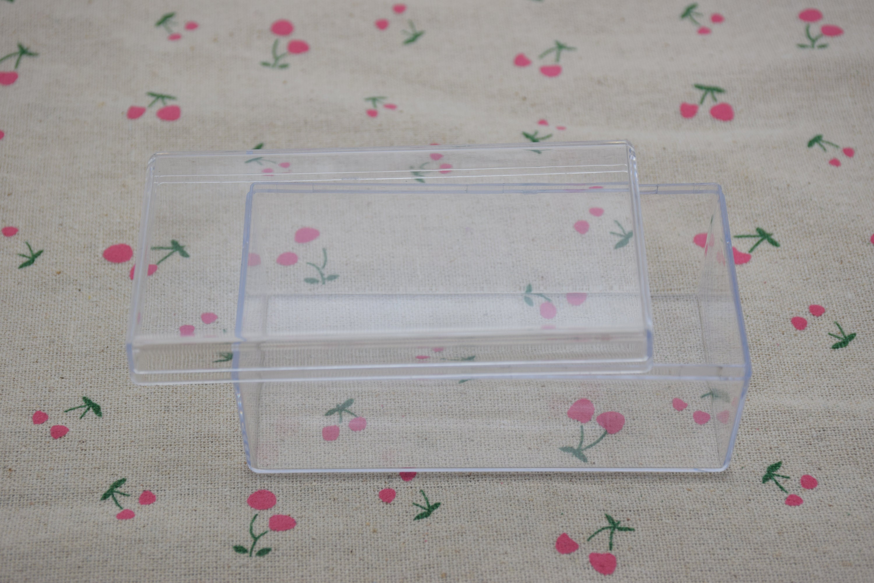 2 Rectangle Clear Plastic Boxtransparent Acrylic Box With - Etsy