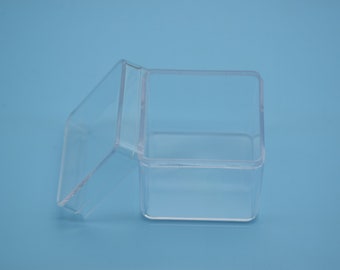 1pieces 90mmx90mmx70mm Square Clear Plastic Box,transparent Ps Box With ...