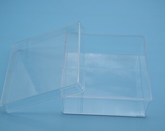 12pieces 30mmx30mmx22mm Square Clear Plastic Box,transparent Ps Box ...