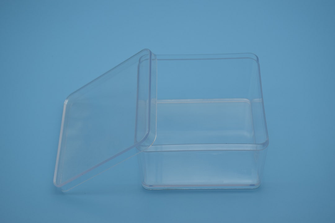 1 Square Clear Plastic Box,transparent Ps Box With Lid,clear Box ...