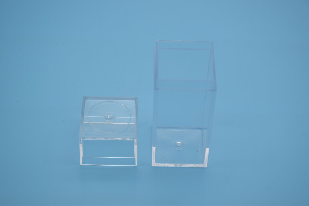 2 Square Clear Plastic Box,transparent Ps Box With Lid,clear Box ...