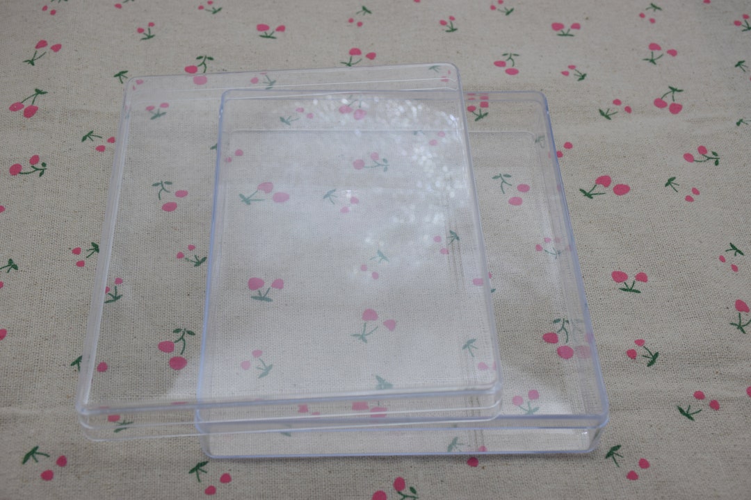 2 Rectangle Clear Plastic Box,transparent Ps Box With Lid,clear Box ...