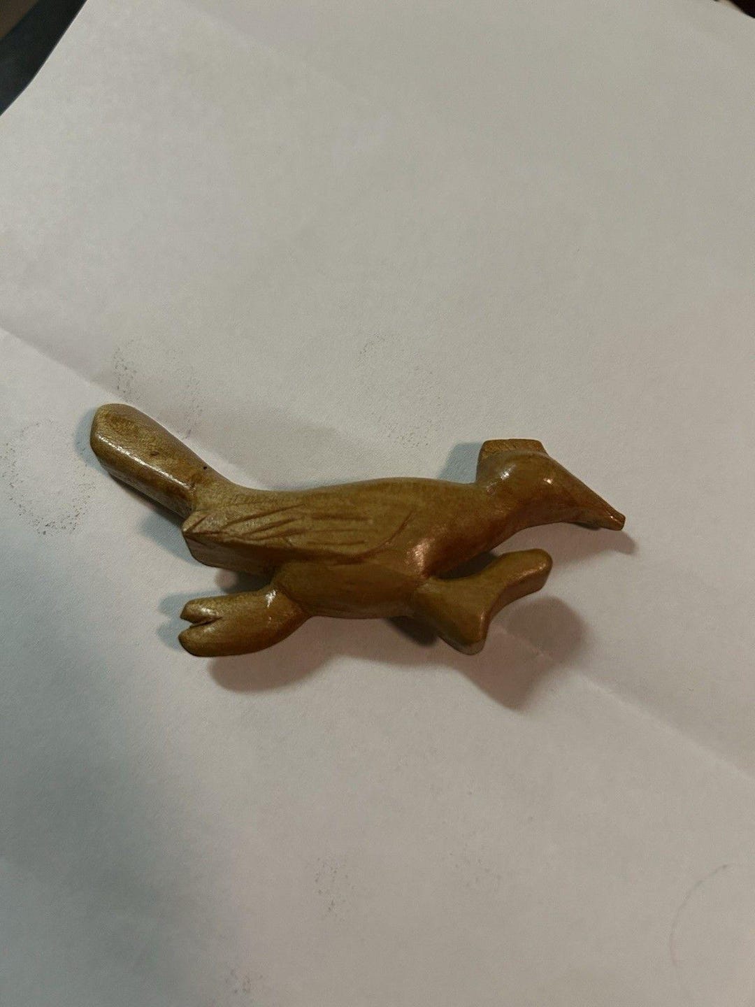 Vintage Carved Wood Road Runner Roadrunner Bird Brooch Pin - Etsy