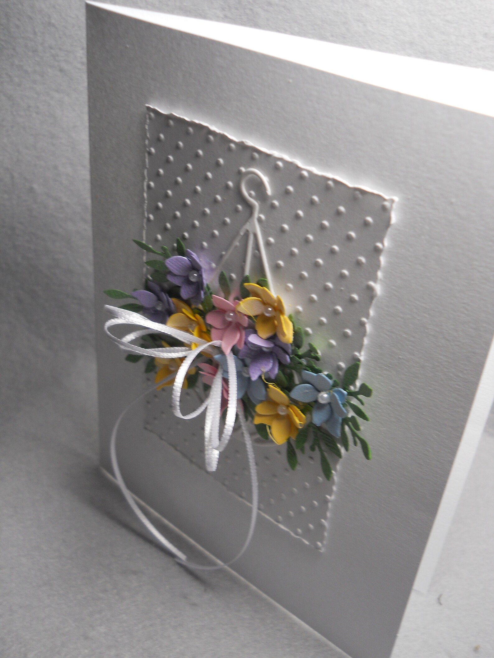 Hanging Basket Card, Hanging Basket Card of Spring Flowers, Assorted ...