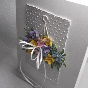 Hanging Basket Card, Hanging Basket Card of Spring Flowers, Assorted ...