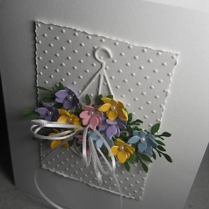 Hanging Basket Card, Hanging Basket Card of Spring Flowers, Assorted ...