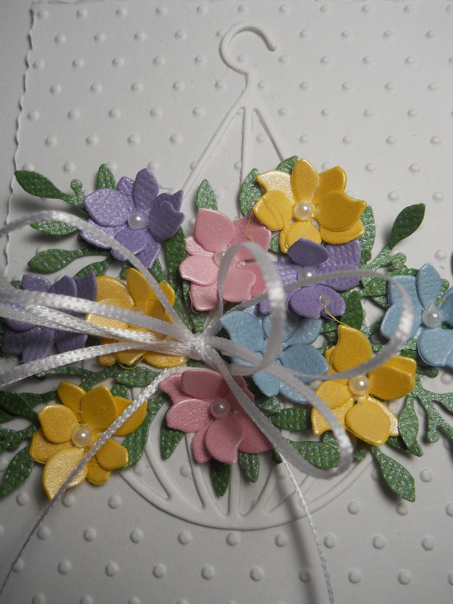 Hanging Basket Card, Hanging Basket Card of Spring Flowers, Assorted ...
